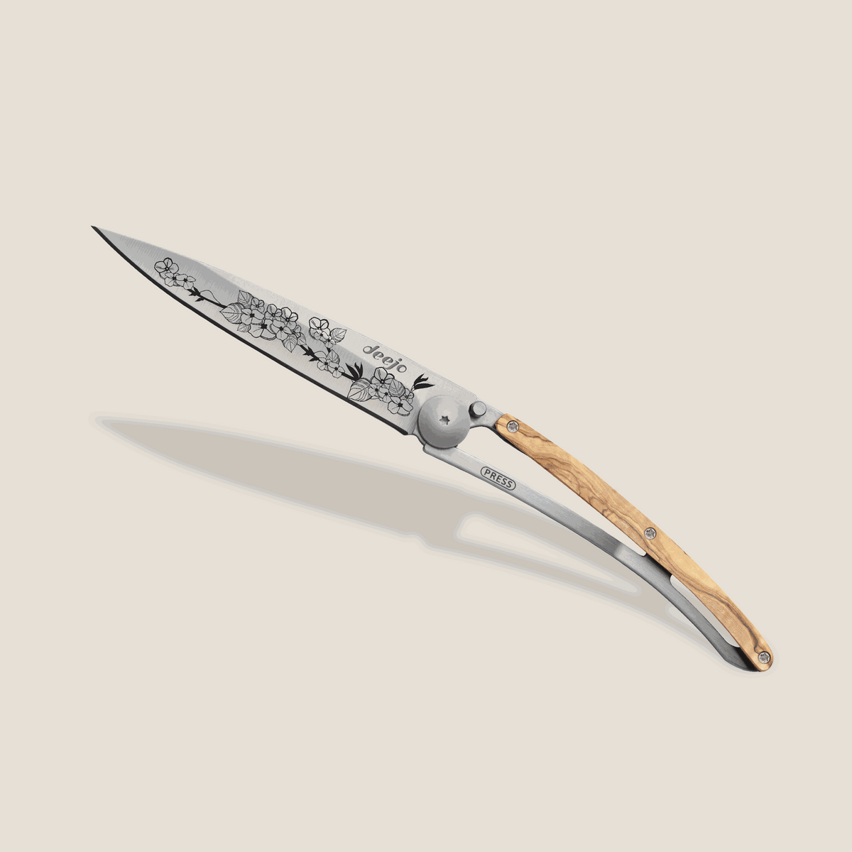 27g Olive Wood/Cherry Blossom Knife – Lichen or Knot Plant Company LLC