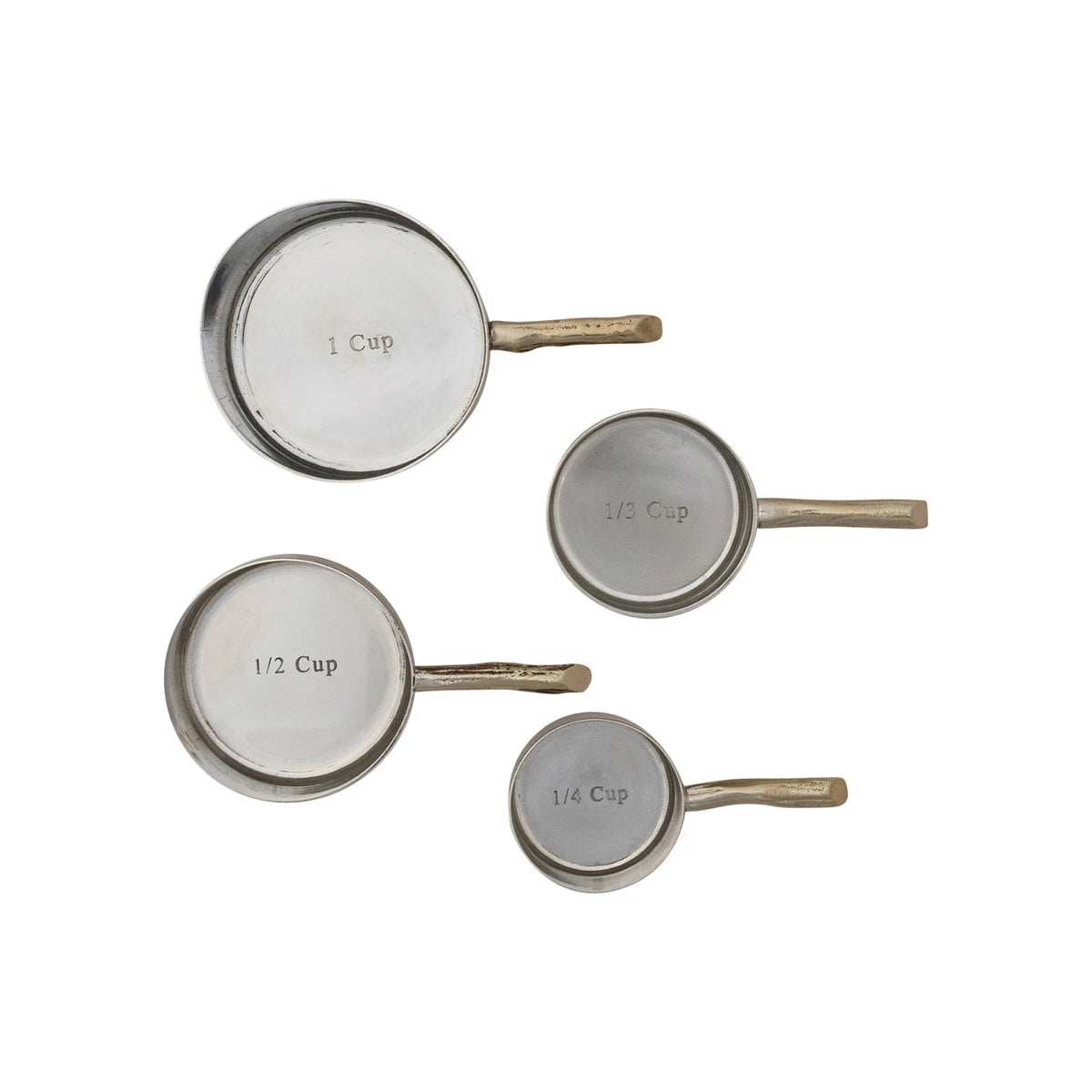 Stainless Steel Measuring Cups with Twig Shaped Handles – Lichen or ...